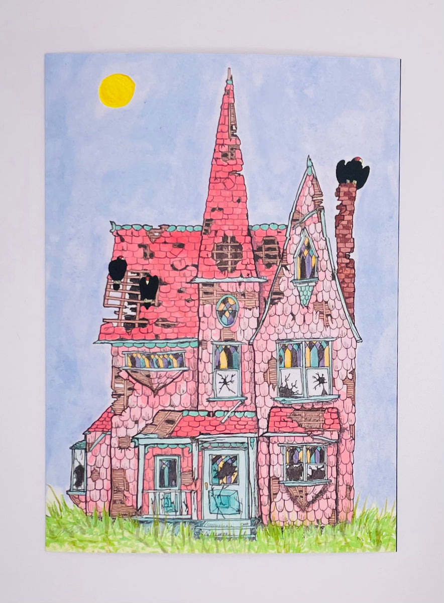 "Happy Haunted House" giclee print – Tidal Salt Co