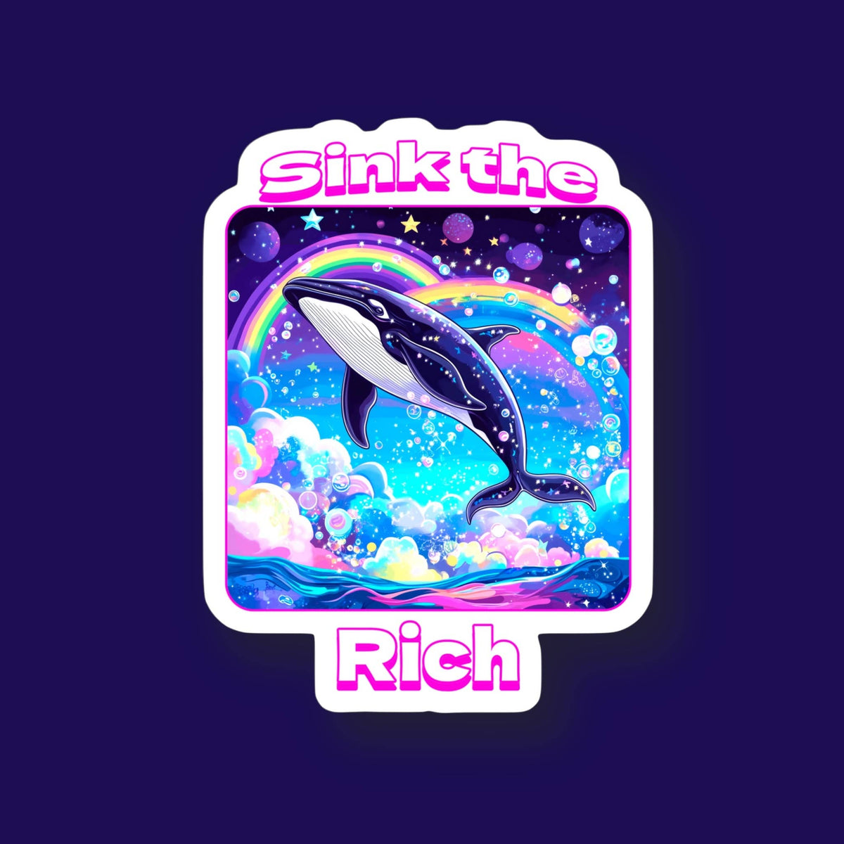 Sink the Rich Sticker – Tidal Salt Co