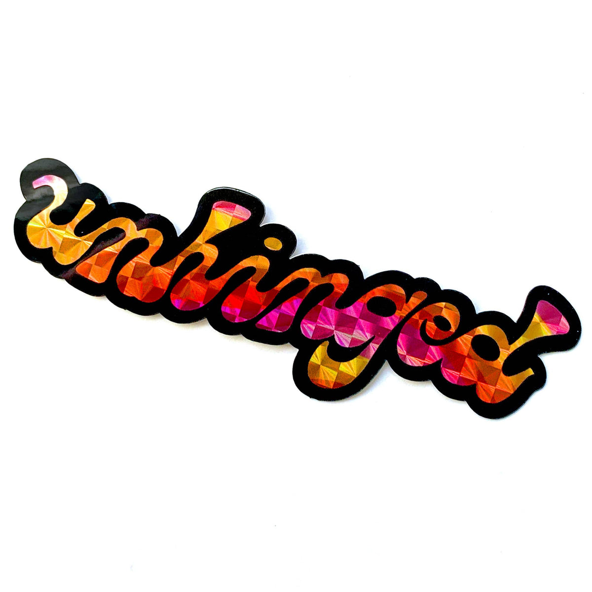 Unhinged Type Prismatic Vinyl Sticker – Tidal Salt Co