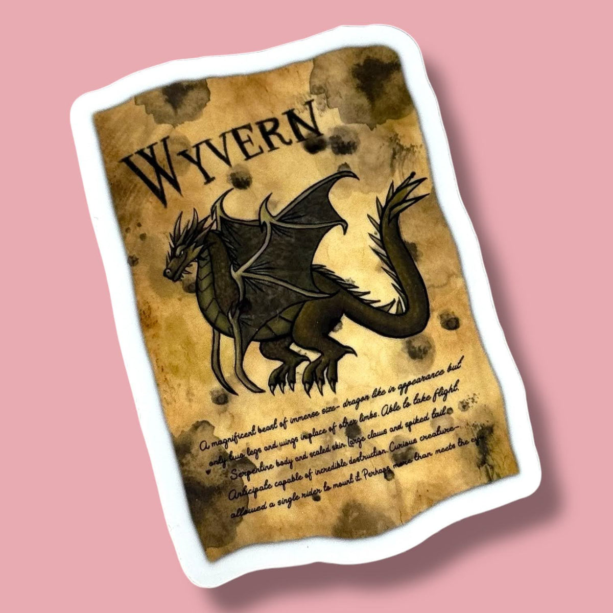 Wyvern Field Guide Sticker – Tidal Salt Co