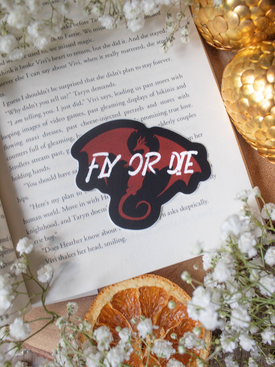 Fourth Wing | Fly or Die Dragon Sticker – Tidal Salt Co